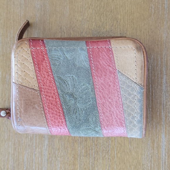 Fossil | Bags | Vintage Fossil Leather Patchwork Wallet | Poshmark